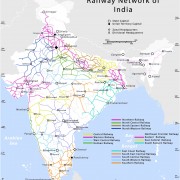 Railway network schematic map - Maps of India