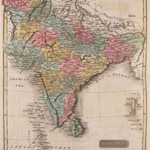 India historical map 1700 1792 from The Historical Atlas - Maps of India