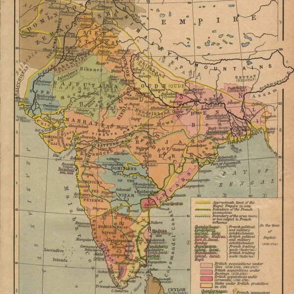 India historical map - Maps of India