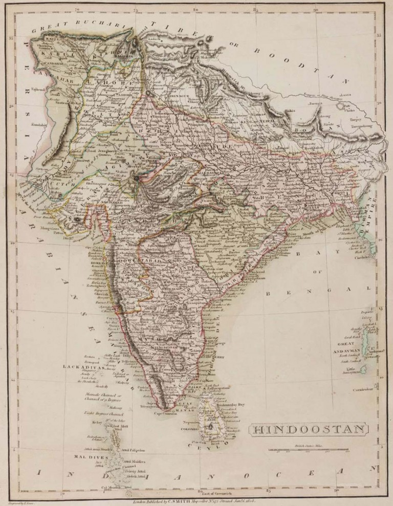 India historical map - Maps of India