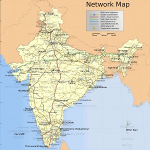 India national roads map - Maps of India