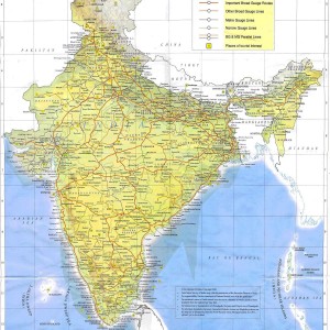 Indian railways map - Maps of India