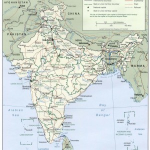 Political map of India 1996 - Maps of India