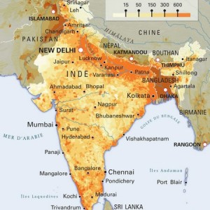 Population density India map - Maps of India